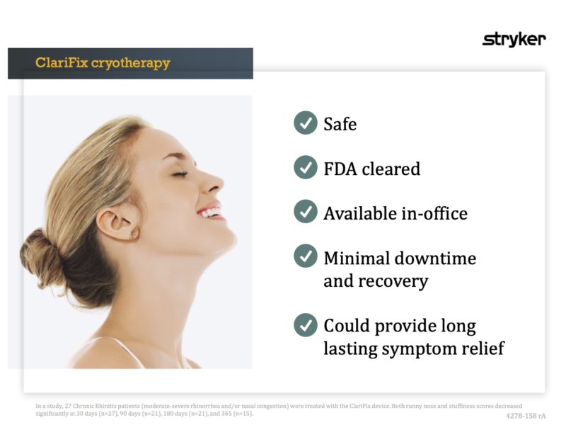 ClariFix Cryotherapy - Florida Otolaryngology Group