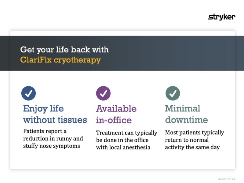 ClariFix Cryotherapy - Florida Otolaryngology Group